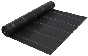 Mulčovací textilie proti plevelu a kořenům černá 2 x 10 m PP 313065