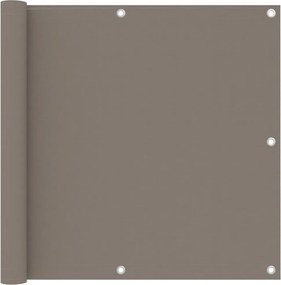 Balkónová zástěna taupe 90 x 500 cm oxfordská látka 134990