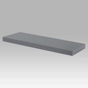 Artium Nástěnná polička 60 cm, barva šedivá, vysoký lesk - P-001 GREY