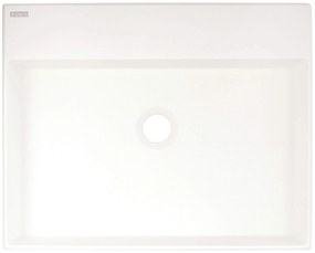 Deante Correo, granitové umyvadlo na desku 500x400x125 mm, bílá, DEA-CQR_AU5S