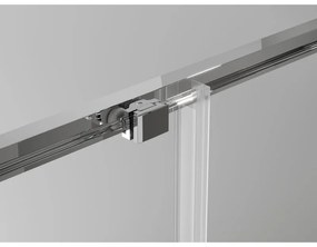 Mexen Exo, posuvné dveře do otvoru 100x200 cm, 6mm čiré sklo, chromový profil, 8151-100-000-01-00