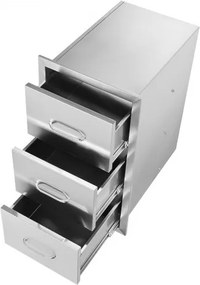 Přístupová zásuvka z nerezové oceli 3 BBQ 40 × 77 cm