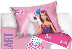 Povlečení do postýlky Barbie a Duhový Jednorožec