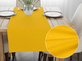 Biante Bavlněný běhoun na stůl Moni MOD-501 Sytě žlutý 35x160 cm