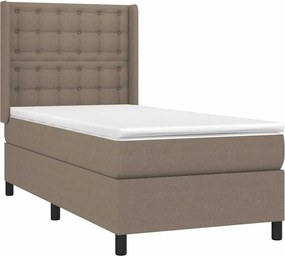 Box spring postel s matrací taupe 80x200 cm textil 3131709