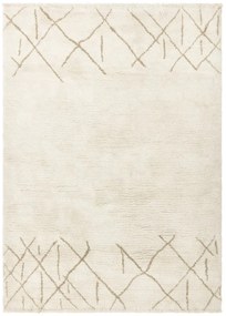 Krémový pratelný/ručně tkaný vlněný koberec 160x230 cm Azera Crosshatch – Asiatic Carpets