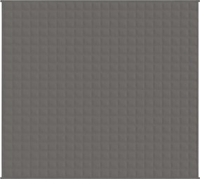 Zátěžová deka šedá 200 x 220 cm 9 kg textil 3154839