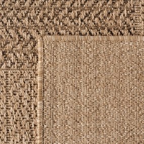 Hnědý kulatý vnitřní a venkovní koberec ø 160 cm Timber 1405 – Ayyildiz Carpets