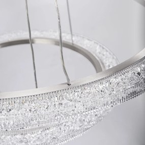 Toolight Toolight, LED závěsné osvětlení 60cm, 38W, 3500lm + dálkové ovládání, LHJ045-CP2, broušená ocel, OSW-50050