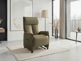 XXXLutz RELAXAČNÍ KŘESLO, kůže, olivově zelená Sit & More - Online Only křesla & taburety - 0001440324Y7