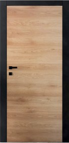 Interiérové dveře vasco doors NERO GT model 1 Průchozí rozměr: 60 x 197 cm, Orientace dveří: Levé dveře, Dekor: Dub