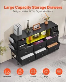 Komoda s 10 zásuvkami VEVOR – 1200 × 300 × 720 mm