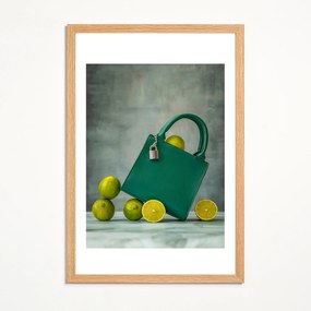 Monika Drapáková | Zelená harmonie Rám: Bílý, Velikost: 40 x 30 cm