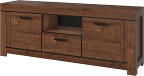 TV stolek 2d1s hnědý dub Brass