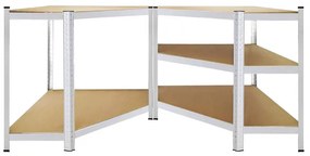 Rohový regál 180x90x40 cm, 5 polic SPRINGOS HA5214