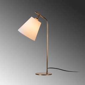 Stolní lampa v bílé a bronzové barvě (výška 67 cm) Salihini – Opviq lights