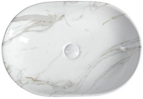 Sapho DALMA 59 x 42 x 14 cm MM417 keramické umyvadlo carrara