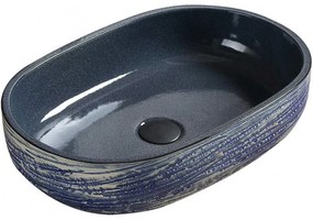 Mexen Alita umyvadlo na desku 58 x 39 cm, modré - 22045866