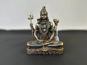 Shiva soška 15 cm z kovového vlákna