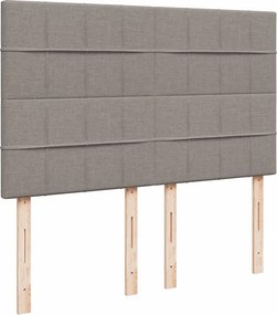Box spring postel s matrací taupe 160x200 cm textil 3291723