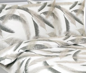 Povlečení krepové Šedá,Bílá 80/929 - 140x220, 70x90 cm