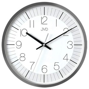 JVD Antracitové nástěnné tiché netikající hodiny JVD JVD HX8019.3