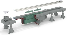 Omp Tea Sumisura podlahový žlab s nerezovým roštem 123 cm DN50 983.401.8