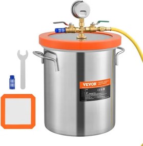 Vakuová komora Silikonová odplyňovací komora z tvrzeného skla Vakuová víko 11,4 l