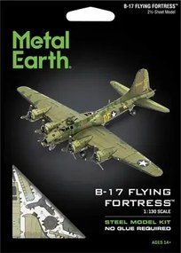 Metal Earth 3D puzzle Flying Fortress B-17 / 76 dílků / od 14 let