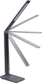 SOLIGHT LED stmívatelná lampička s bezdrátovým nabíjením 10+10W, změna chromatičnosti, šedá