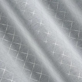 Hotová záclona DIMA bílá / stříbrná - na průchodkách