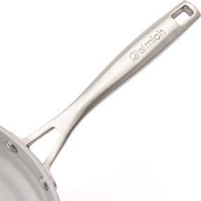 Elmich Nepřilnavá keramická pánev Zen 26 cm - krémově bílá