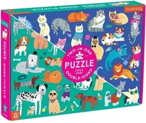 Mudpuppy Oboustranné puzzle Psi a kočky / 100 dílků / od 6 let