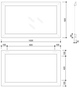 SAPHO AMBIENTE 62 x 102 cm NL701