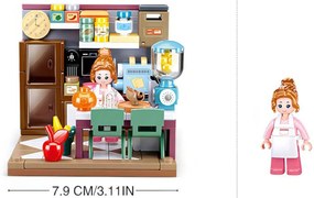 SLUBAN Mini Handcraft Kuchyň 178 dílků + 1 figurka STAVEBNICE b1016a