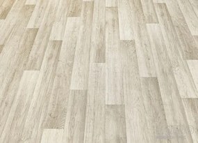 Breno PVC TRENTO Chalet Oak 000S – světle béžové dřevo, šíře 400 cm