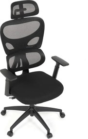 Ergonomická kancelářská židle LEXON - černá síťovina