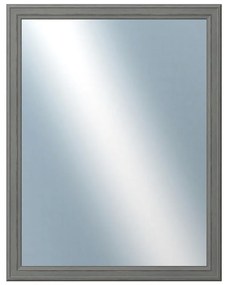 DANTIK - Zarámované zrcadlo - rozměr s rámem cca 70x90 cm z lišty STEP tmavěšedá (3021)