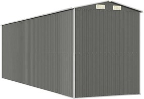 Zahradní kůlna světle šedá 192 x 606 x 223 cm pozinkovaná ocel 3147443