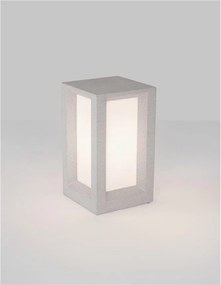 NV 9739352 Venkovní sloupkové svítidlo CASTRO bílý pískovec a akryl E27 1x12W bez žárovky 100-240V IP65 - NOVA LUCE