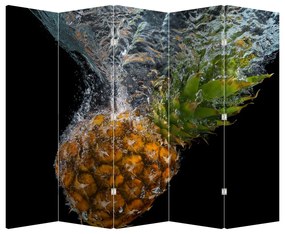 Paraván - Ananas ve vodě (210x170 cm)