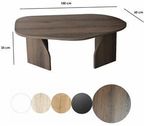 Konferenční stolek Rock Walnut