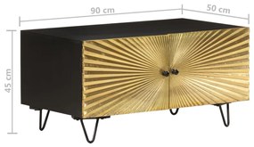 vidaXL Konferenční stolek 90 x 50 x 45 cm masivní mangovníkové dřevo