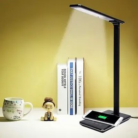 RETLUX RTL 198 Stmívatelná LED lampa černá Qi 5W