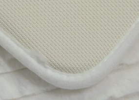 Koberce Breno Koupelnová předložka CAROLYN Bílá, Bílá, 50 x 80 cm
