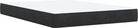 Box spring postel s matrací černá 140x200 cm samet 3286338