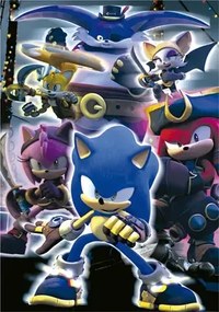 EDUCA Svítící puzzle Sonic Prime / 300 dílků / 28 x 40 cm