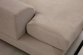 Designová rohová sedačka Heimana 308 cm ecru - levá