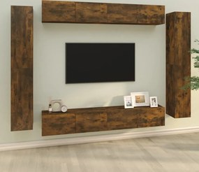 vidaXL 8dílný set TV skříněk kompozitní dřevo [3114298] Barva: dub sonoma