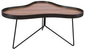 Leitmotiv Konferenční dřevěný asimetrický stůl s kovovým rámem Flow Leitmotiv *